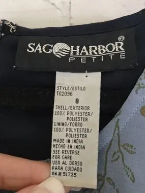 Sag Harbor | Dresses | 9s Y2k Sag Harbor Blue Ombre Gold Paisley Midi ...